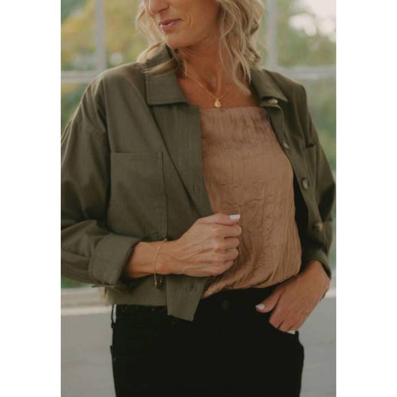 grade & gather | Jackets & Coats | New Grade Gather Raw Edge Twill ...